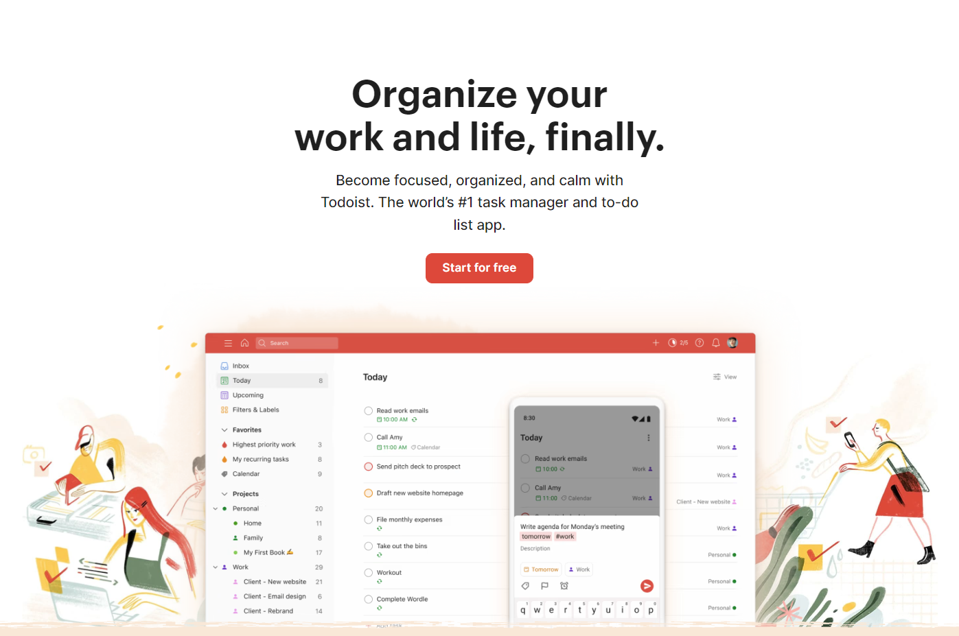 Todoist review. Convenient service for creating and organizing tasks.